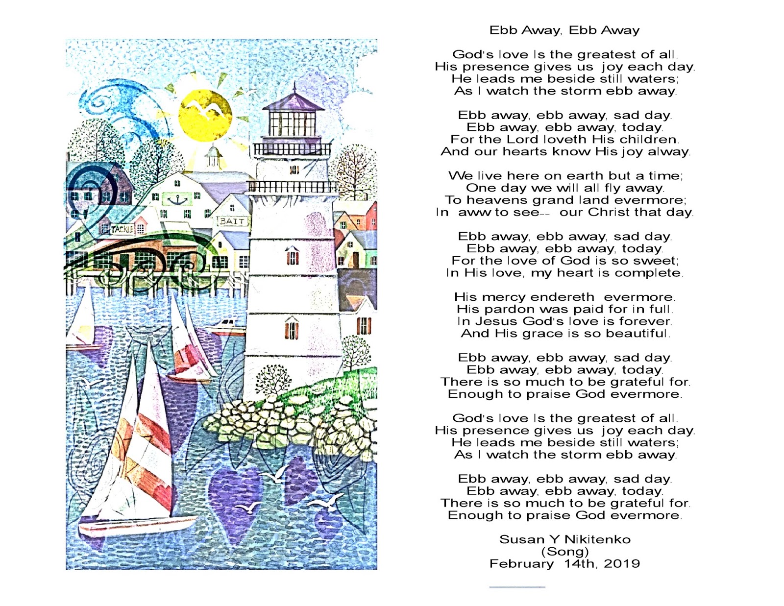 Treasure Box Poetry And Praise: Ebb Away Ebb Away