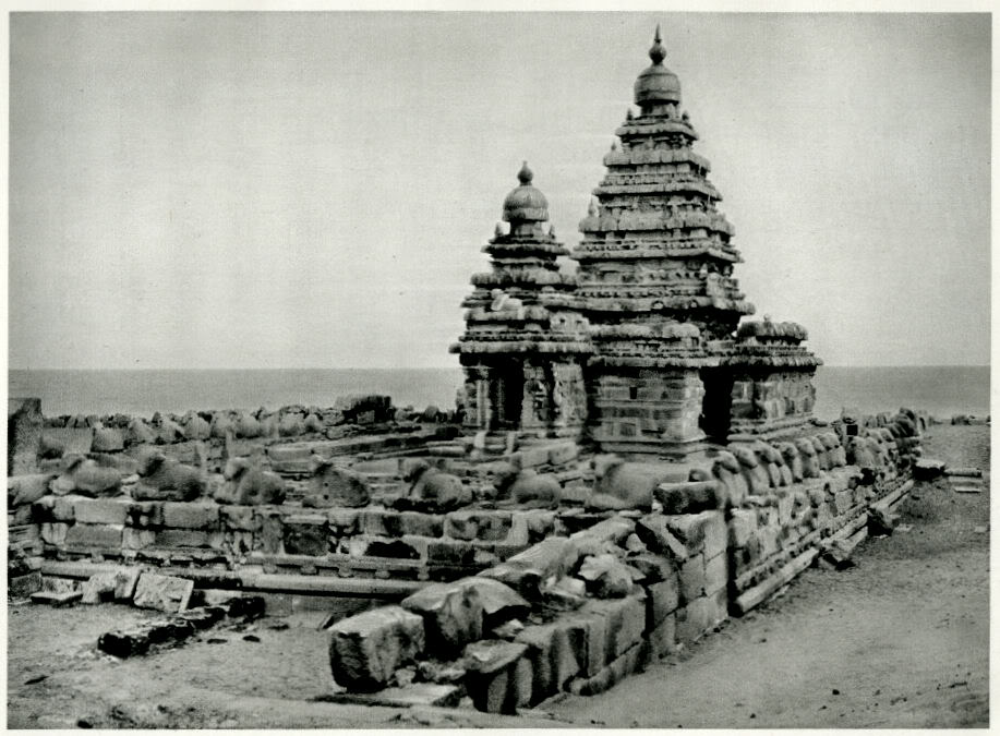 Seaside Temple in Mahabalipuram (Mamallapuram), Tamil Nadu - India 1928 ...