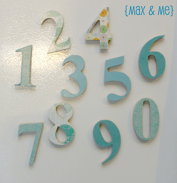 Max & Me: DIY Number Magnets