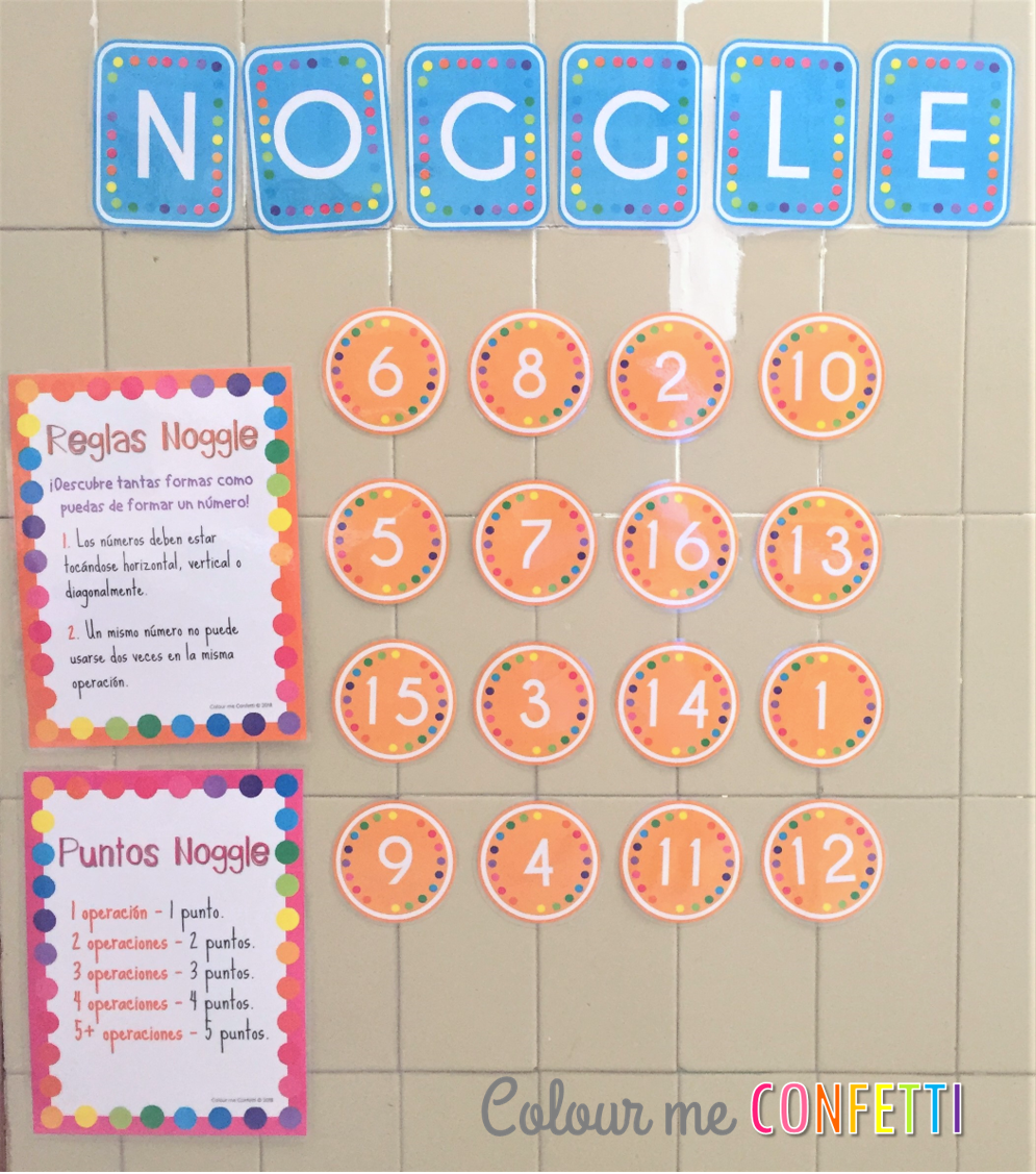 Math Energizers ♥ Energizantes Matemáticos - Colour me Confetti