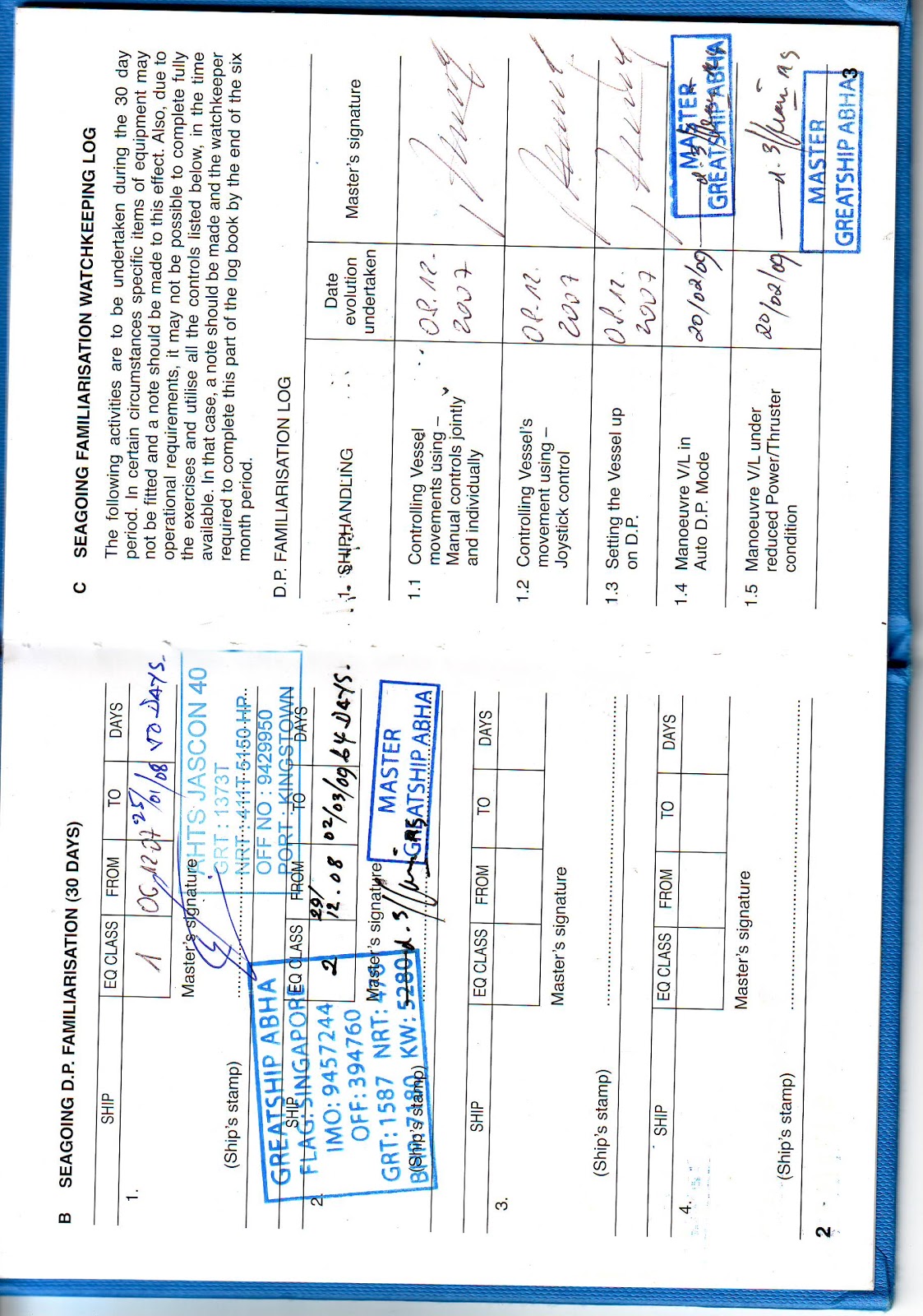 private document jrc: dp log book 5