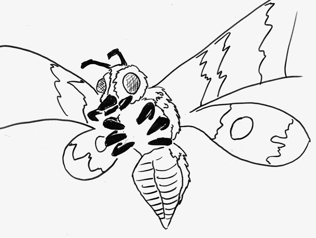 Mothra Coloring Pages Sketch Coloring Page