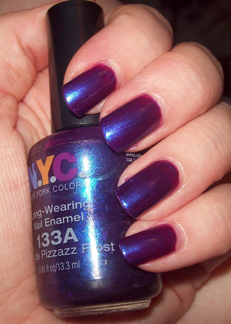 Geordie Nails: New York Color ~ Purple Pizzazz Frost