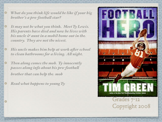 Young Adult Reading Machine: Football Hero by Tim Green