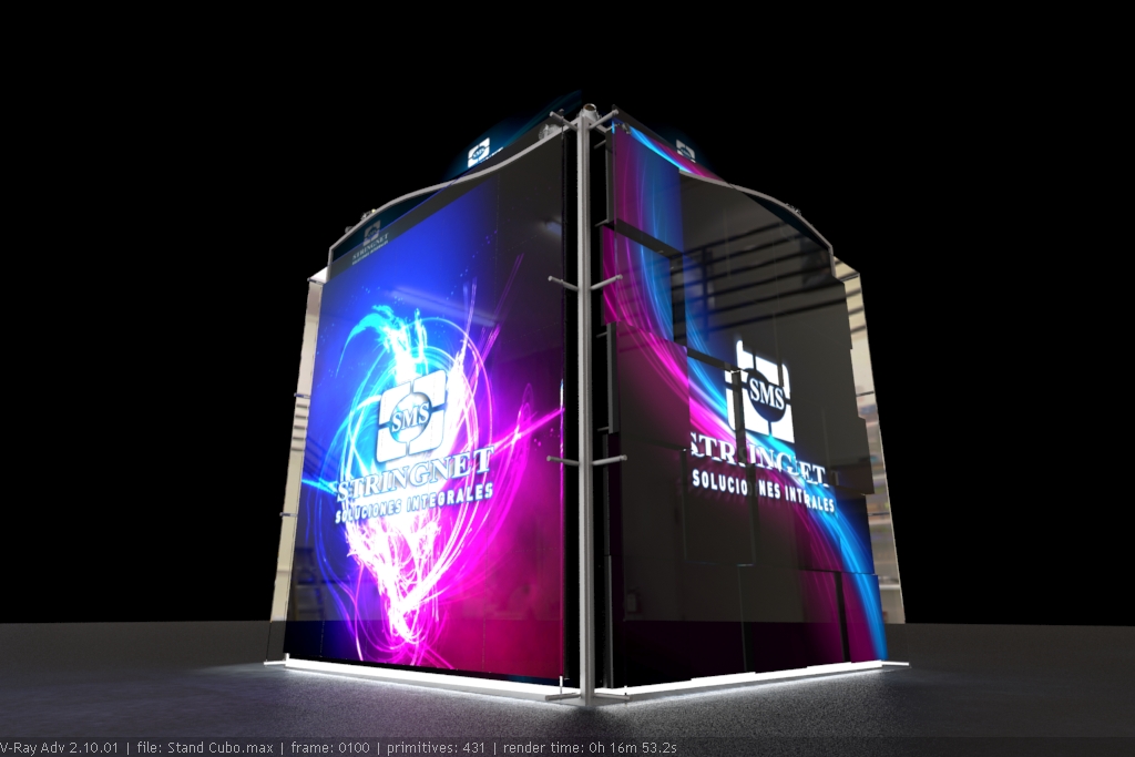 Diseñador Grafico - Modelador 3D: Stand LED