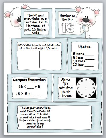 Live and Learn: Building Better Number Sense; Number of the Day