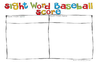 Sight Word Baseball - The Curious Catfish