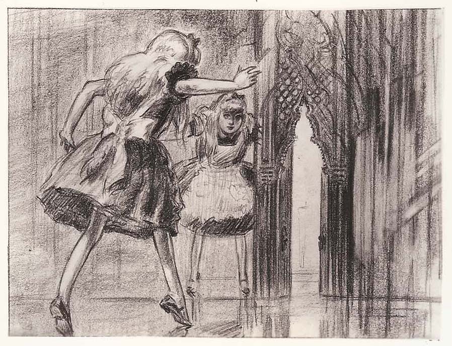 Vintage Disney Alice in Wonderland: David Hall Story Art Stills ...