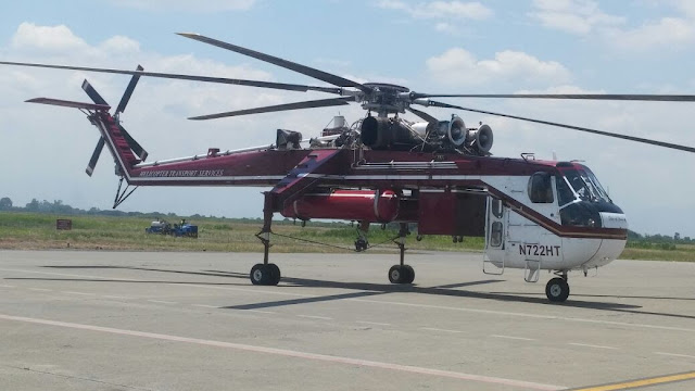 SPOTTING EN SKCL / CLO: HELICOPTERO SIKORSKY CH54B N722HT EN CLO