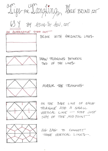 Tickled To Tangle: Tips For Tangling 63Y