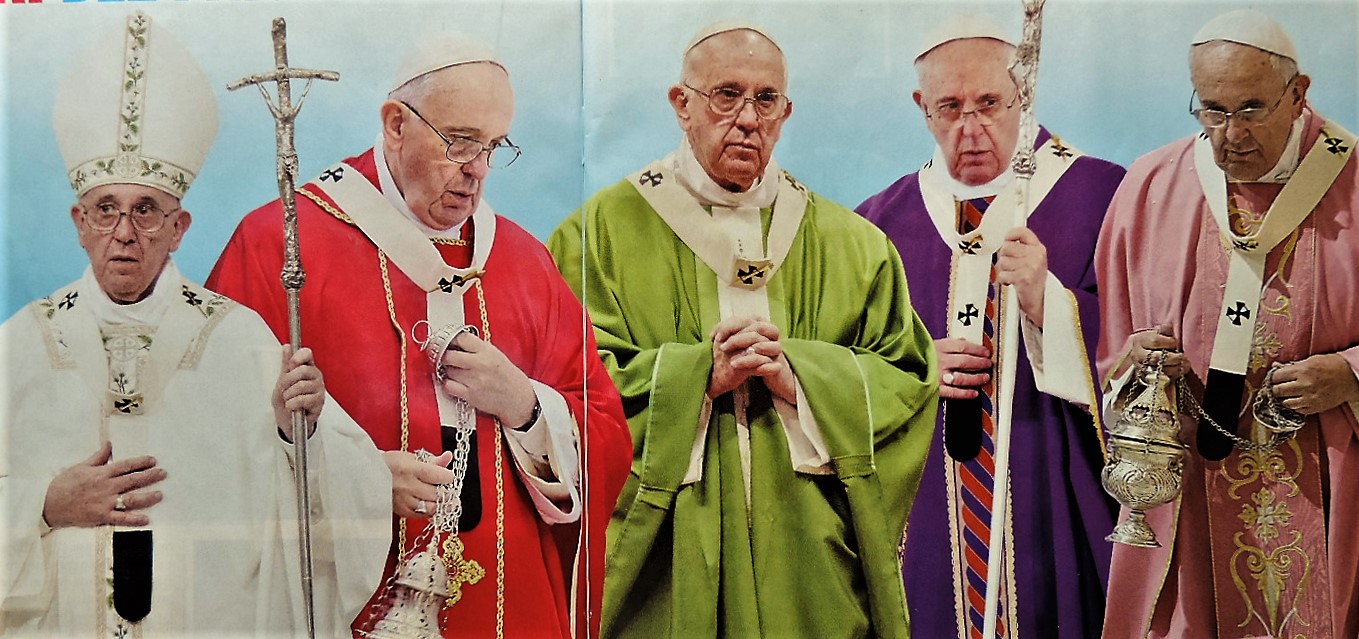 Dun Giljan's Blog: The 5 colors of Pope Francis