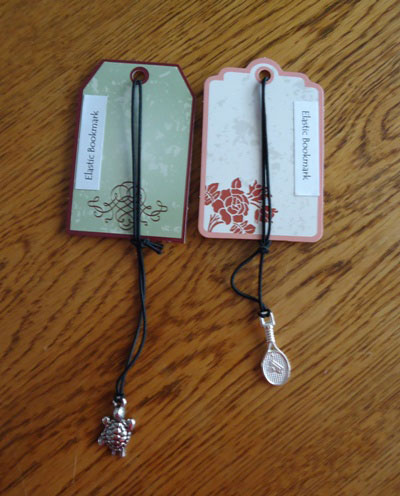 Cat 'n Cart Crafts: Elastic Bookmarks - quick and easy gifts