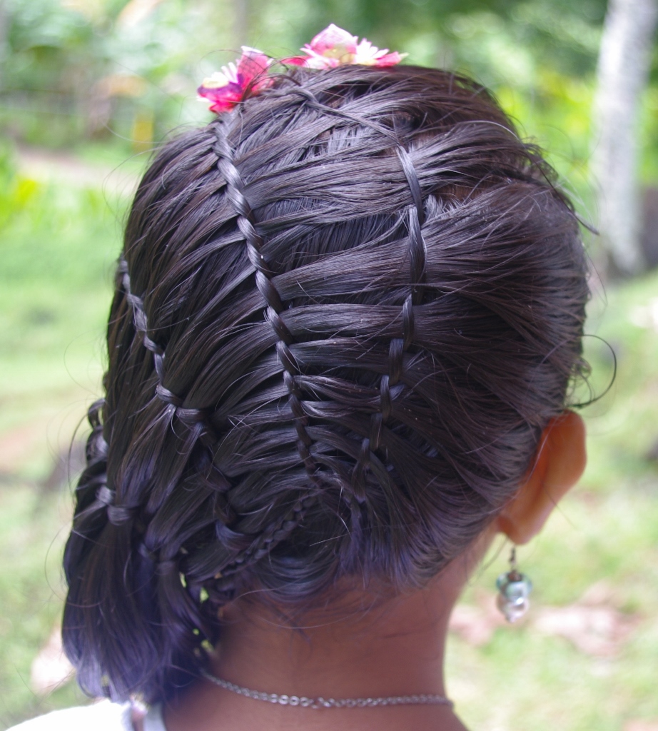 Braids & Hairstyles for Super Long Hair: Micronesian Girl~ Basket-Weave ...