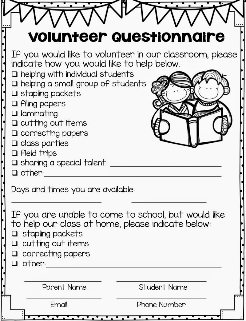 Who's Who and Who's New: Organizing Parent Volunteers