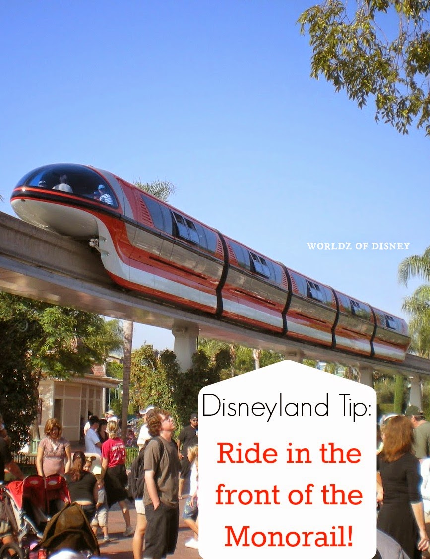 Worldz of Disney: Ride Up front in Monorail at Disneyland