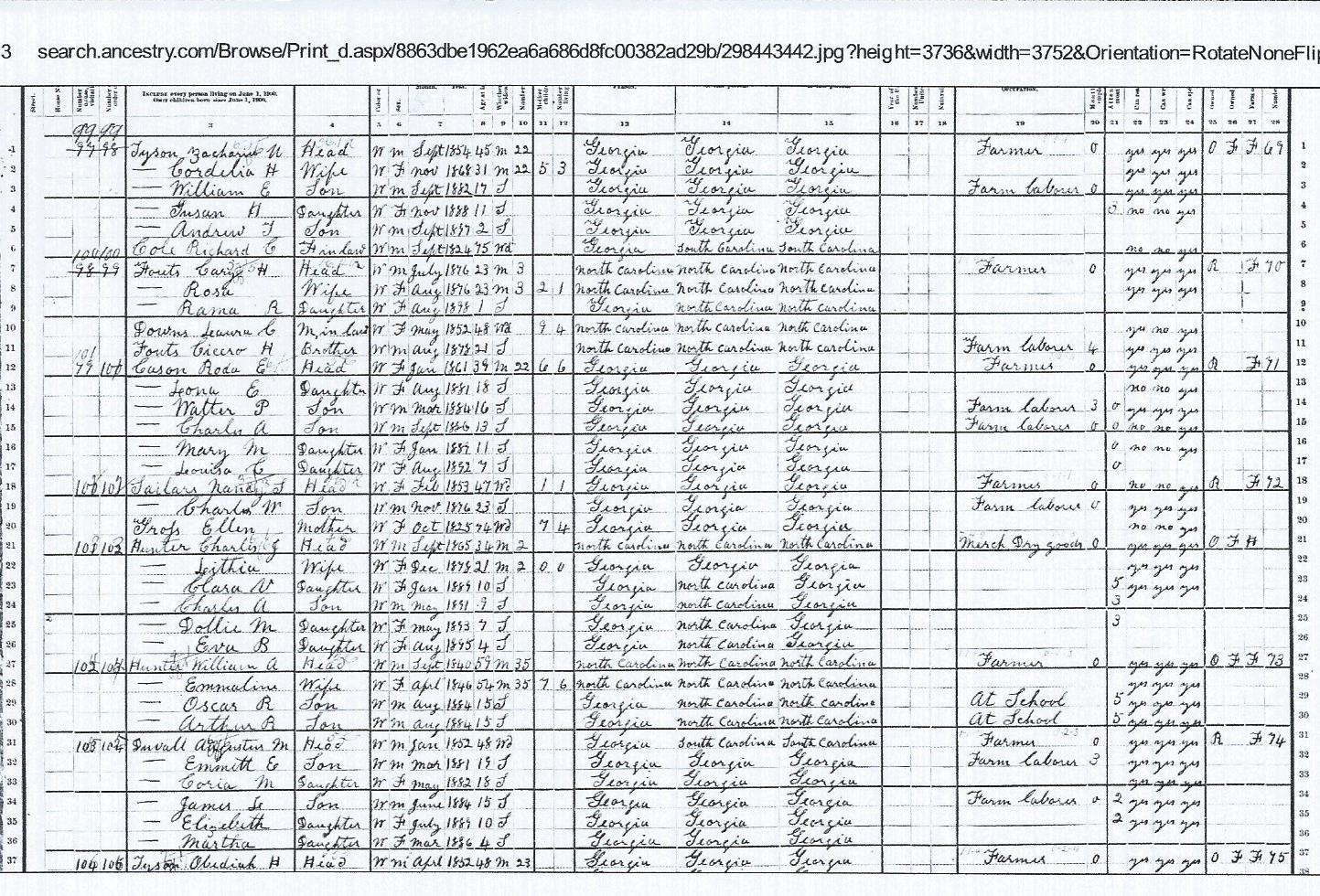 Chickenfat: Obediah H. and Nancy Elizabeth Huey Tyson
