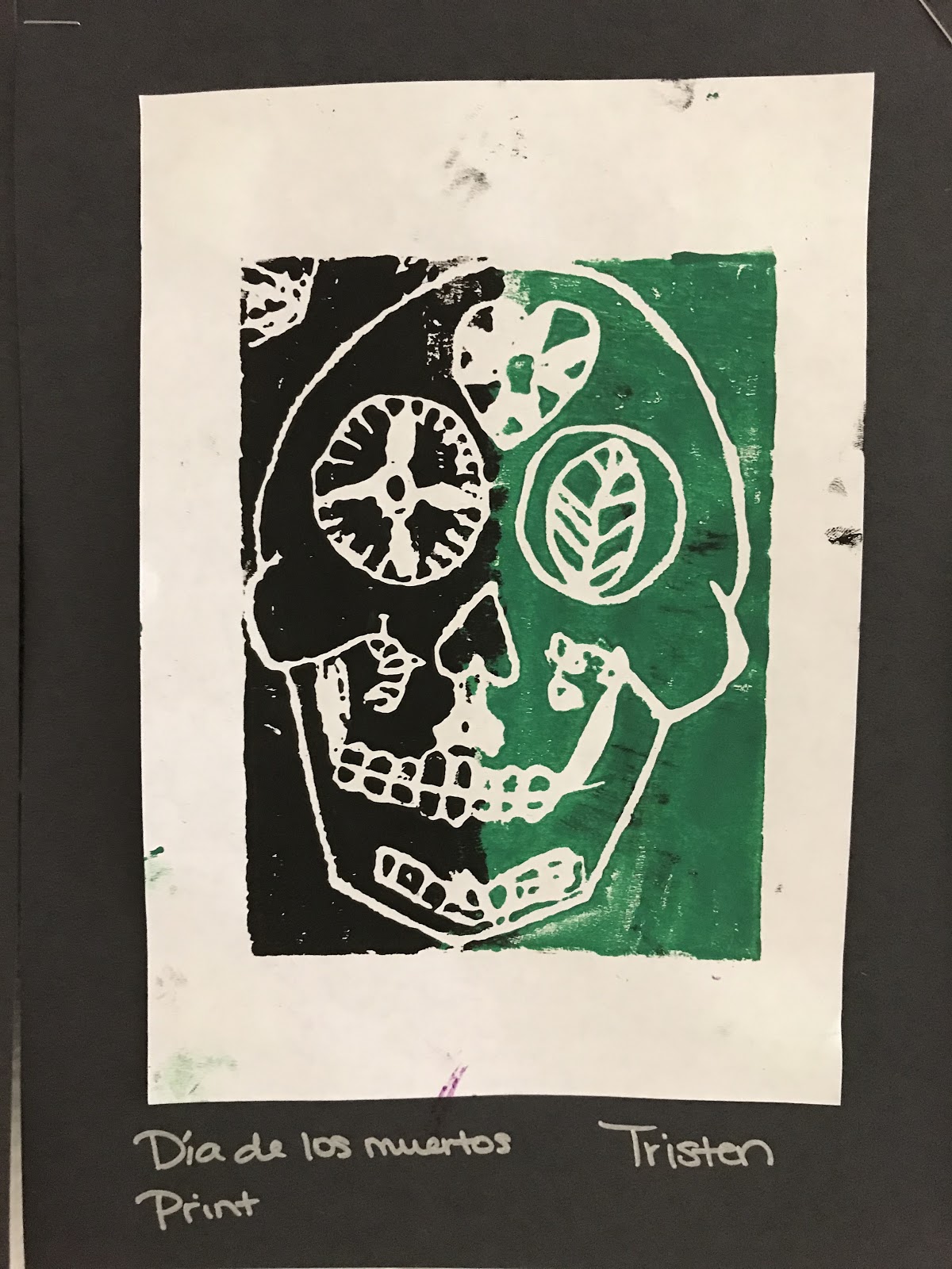 Elements of the Art Room: 5th Grade Printmaking Calaveras 💀 or Sugar Skulls