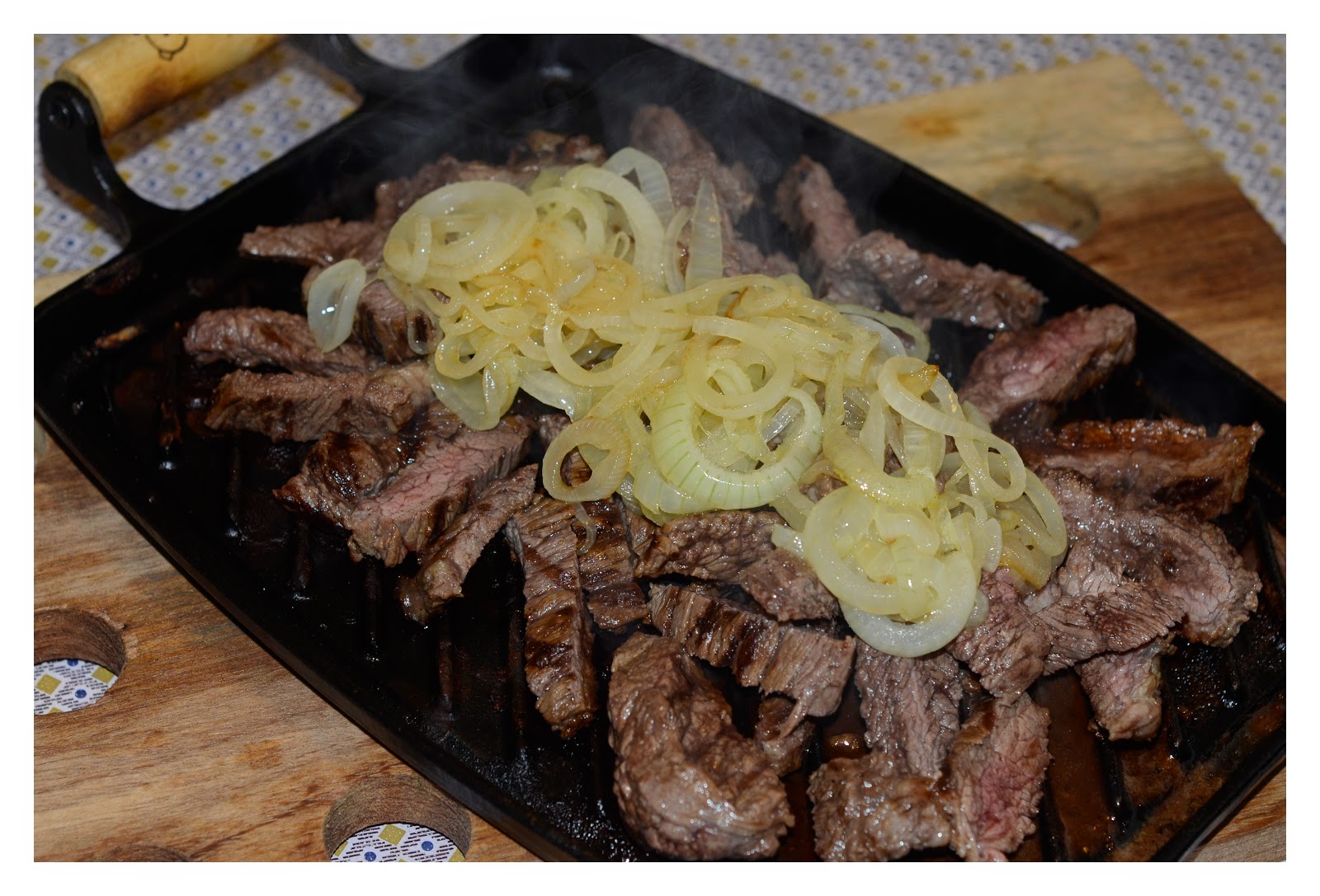 Picanha fatiada na chapa