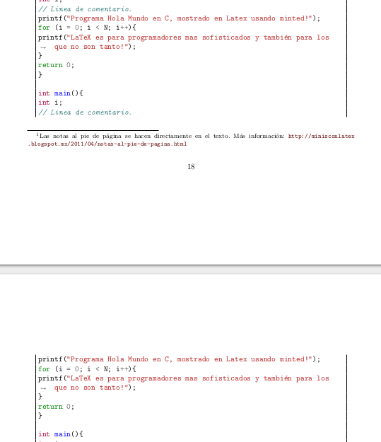 Entorno minted en saltos de página | linuxitos