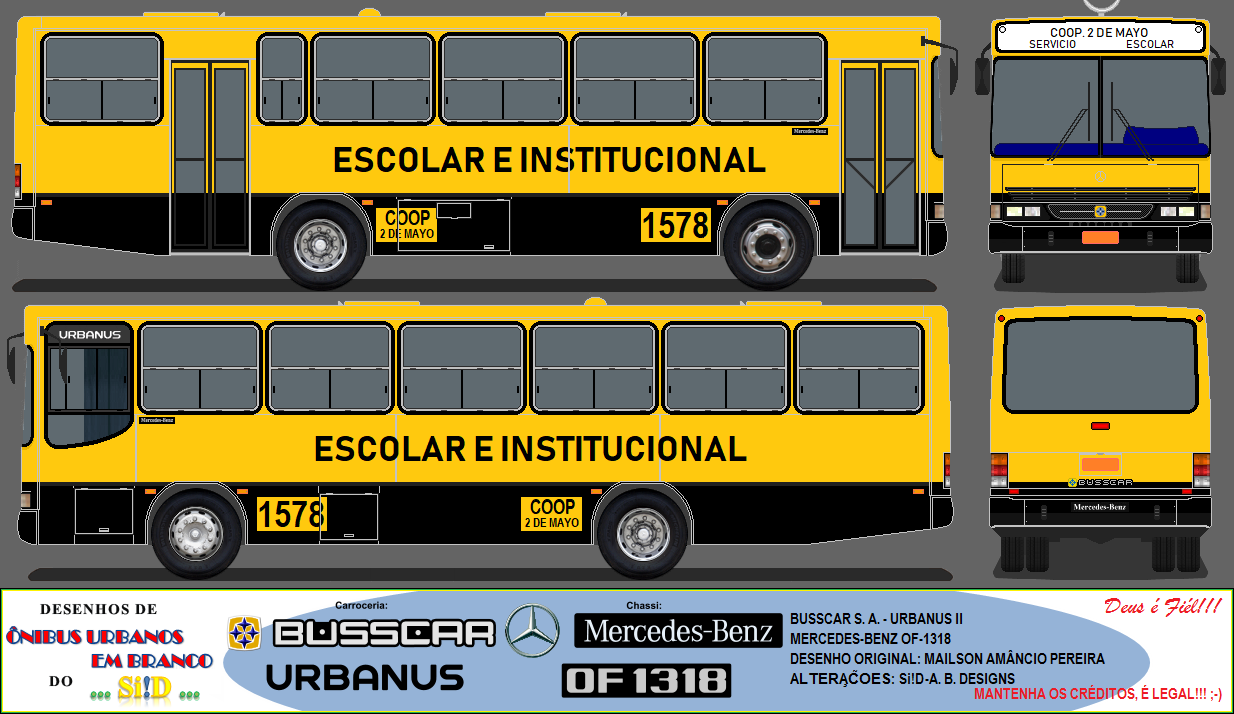 Andres Designs x Diseños de Buses: Escolares