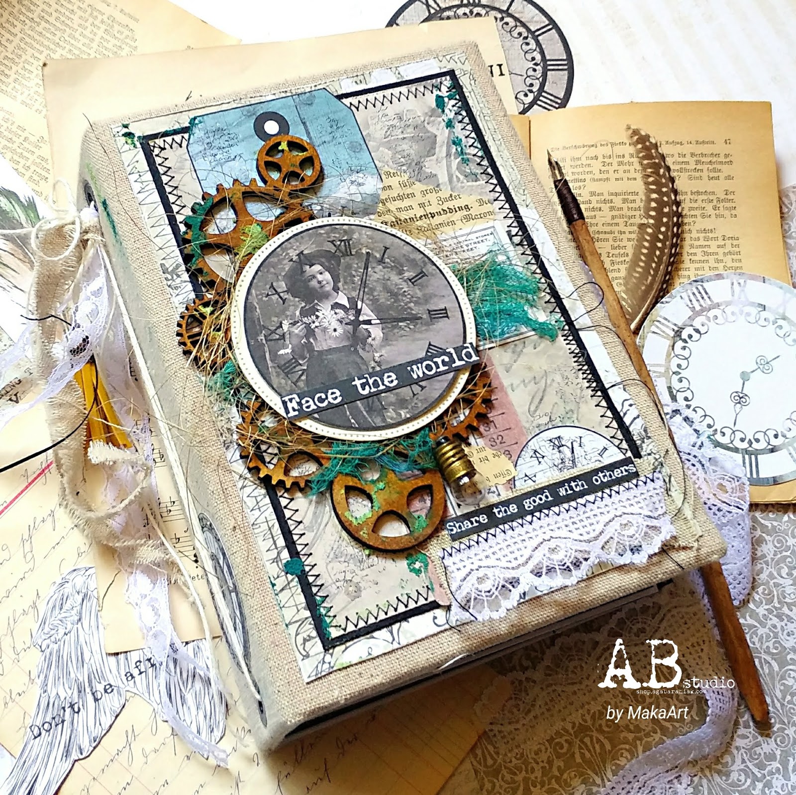 My journey through the mixed media world...: Junk Book "Share the good ...