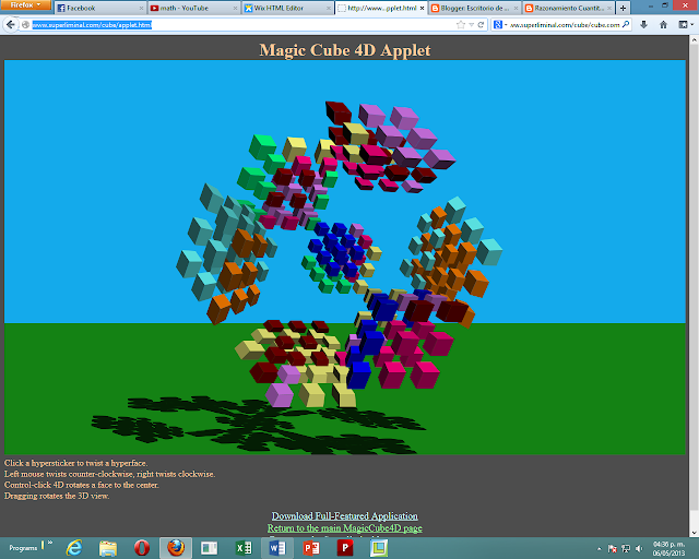 Razonamiento Cuantitativo: Cubo Rubik en 4D