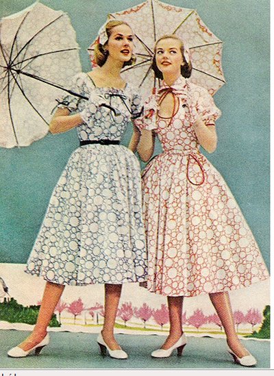 without heels: Moda Años 50