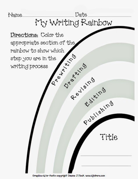 Beach Bum Literacy Chick: Writing Rainbow **FREEBIE**