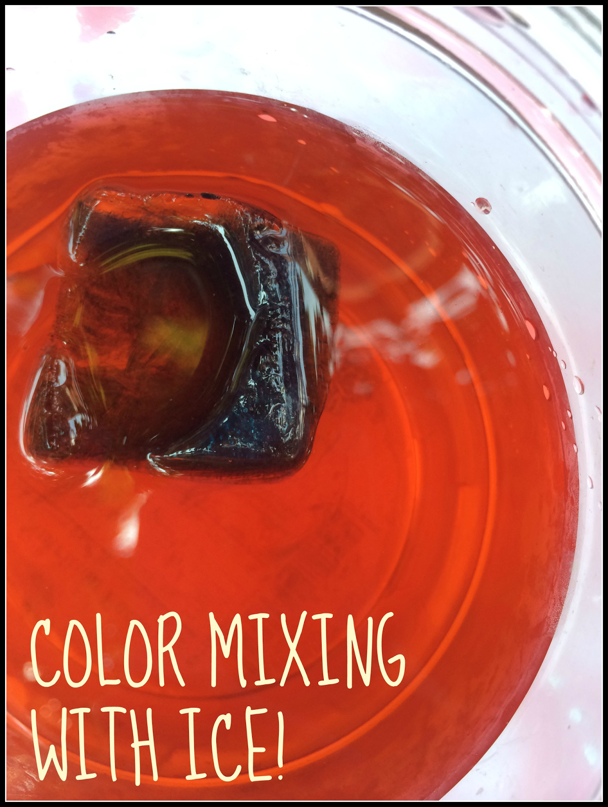 Mini Monets and Mommies: Frozen Color Mixing: Abstract Art Activity ...