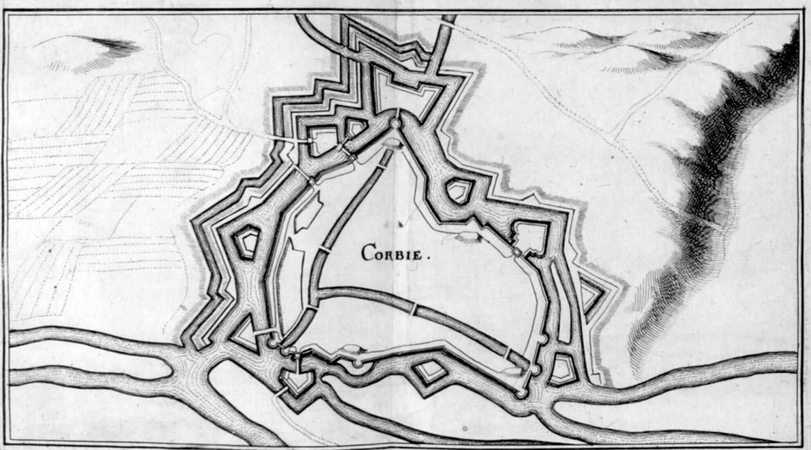 Le Bâtiment: Fiche historique, les forteresses; Corbie
