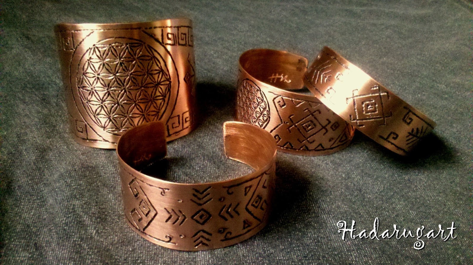 Bratari handmade din cupru