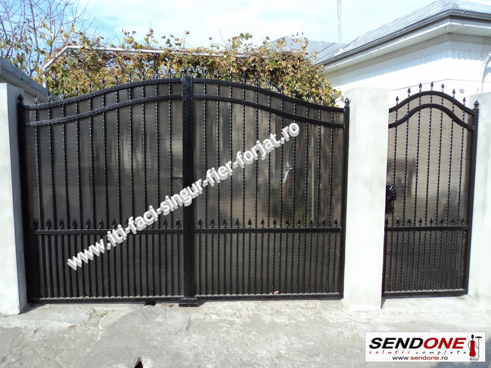 Elemente din Fier Forjat preturi: Modele porti si garduri fier forjat