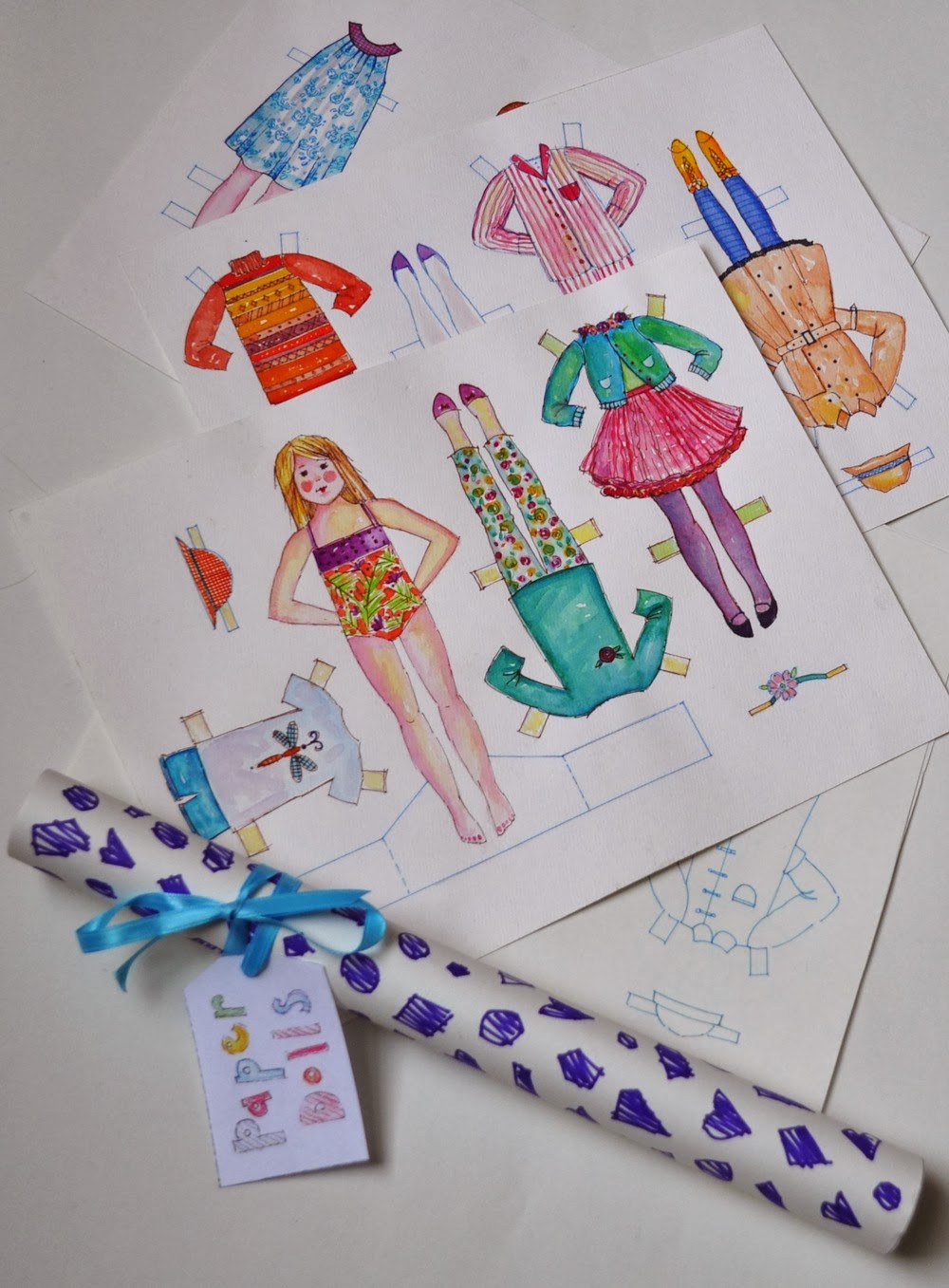 Art with Kids: Paper Dolls Birthday Party Favor