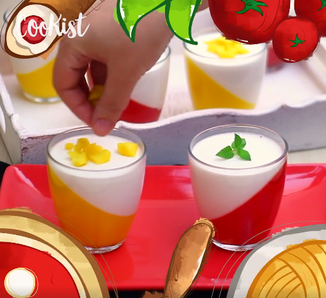 Kiisukeauh: Mango - arbuusi - kookose magustoit.