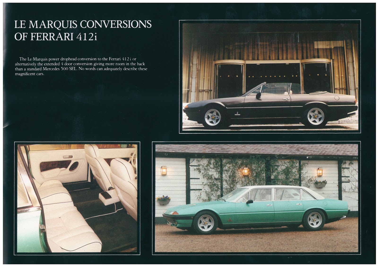 Ferrari 400: Robert Jankel Design - Le Marquis - Ferrari 400 ...