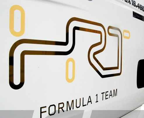 Foto: HRT apresenta novo logo ~ Guard Rail - F1, Fórmula1, Automobilismo