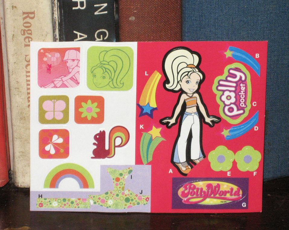 Percy's Fast Food Toy Stories : Polly Pocket Stickers - McD