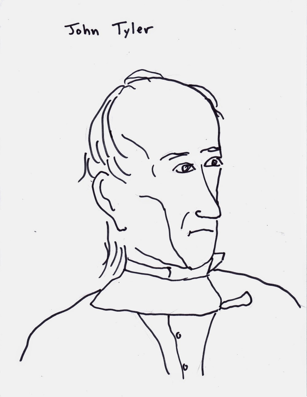 John Tyler Coloring Page Coloring Pages