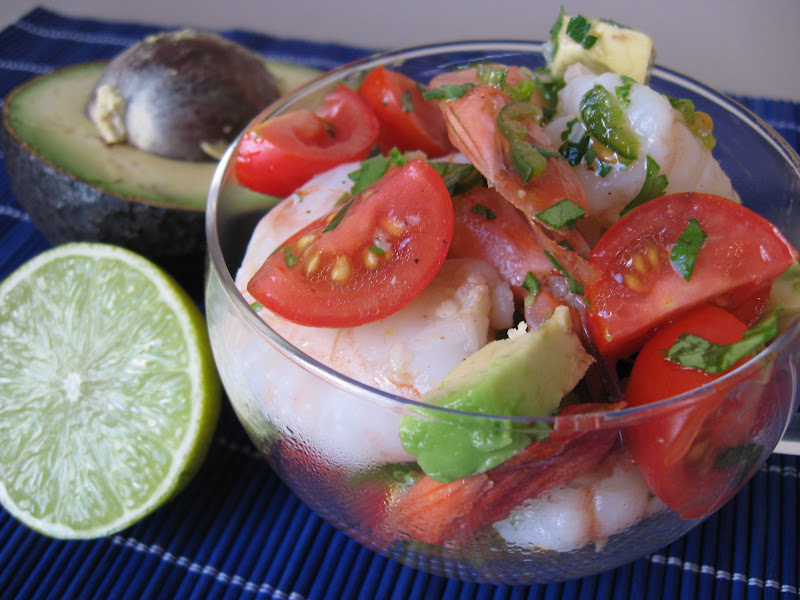 Morsels and Musings: salpicón de camarónes (veracruz prawn cocktail)