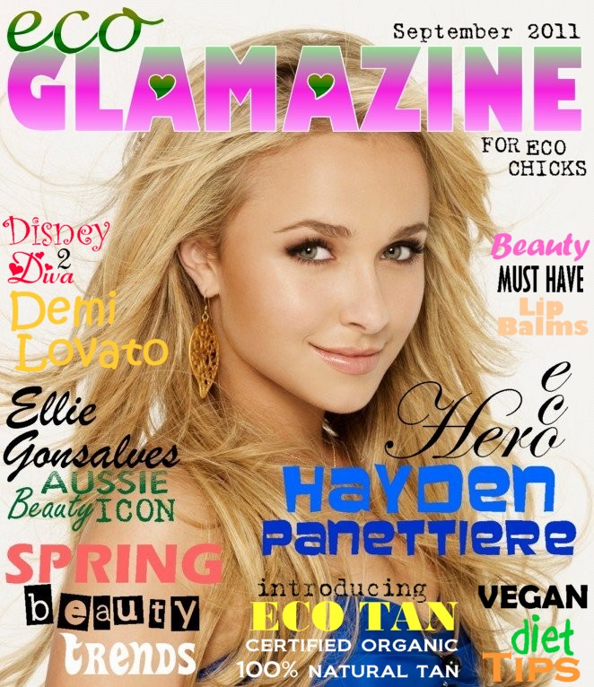ECO GLAMAZINE: ECO HERO: Hayden Panettiere