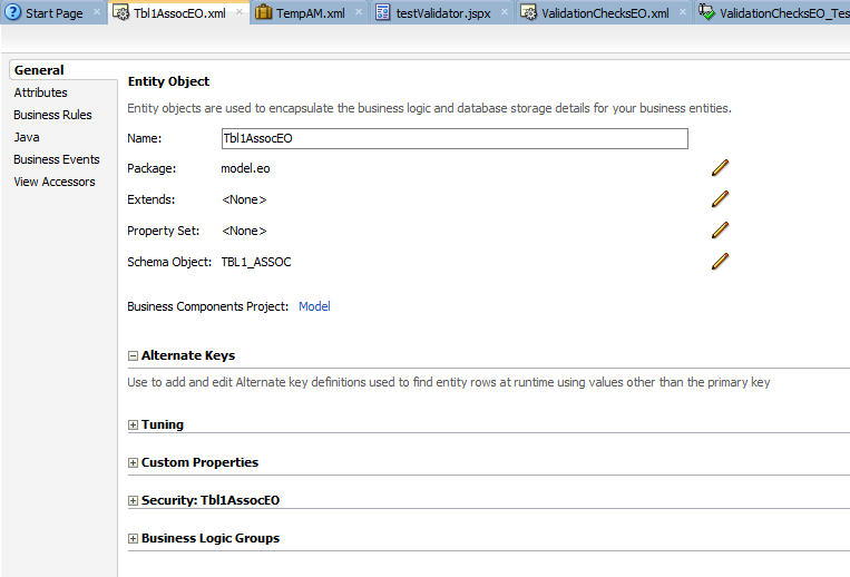 Oracle Adf World Adf Entity Object Declarative Options