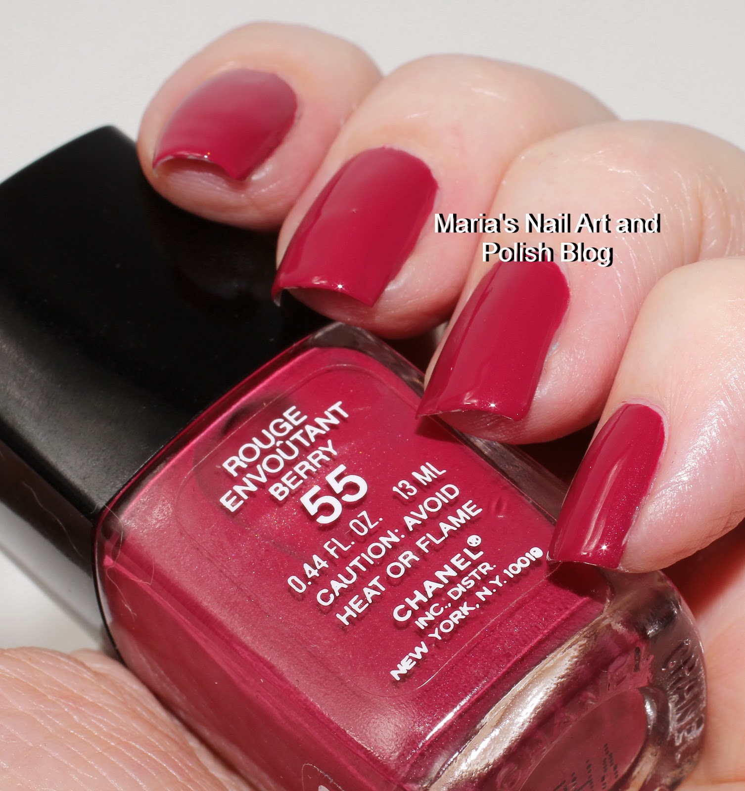 Marias Nail Art and Polish Blog: Chanel Rouge Envoutant - Berry 55 swatches