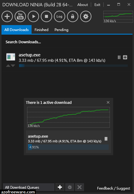 Download Ninja Build 46 - 支援影音下載的檔案續傳軟體 類似FlashGet - 阿榮福利味 - 免費軟體下載