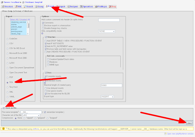 Cara Memindahkan Database (Export Dan Import) MYSQL Dengan PHPMYADMIN ...