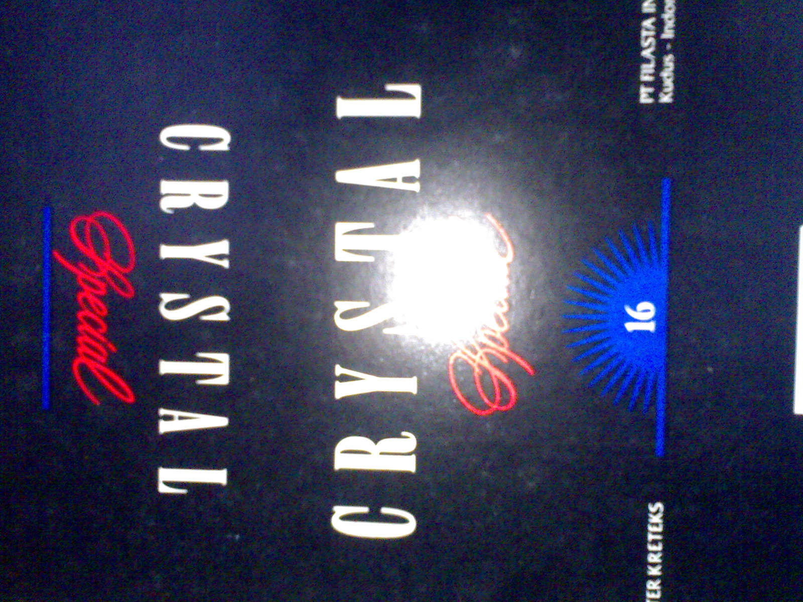 antikmurah123: Kemasan Rokok Crystal Special isi 10 bungkus - Uncut