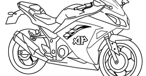 Mewarnai Motor Balap/Sport | Belajar Mewarnai Gambar