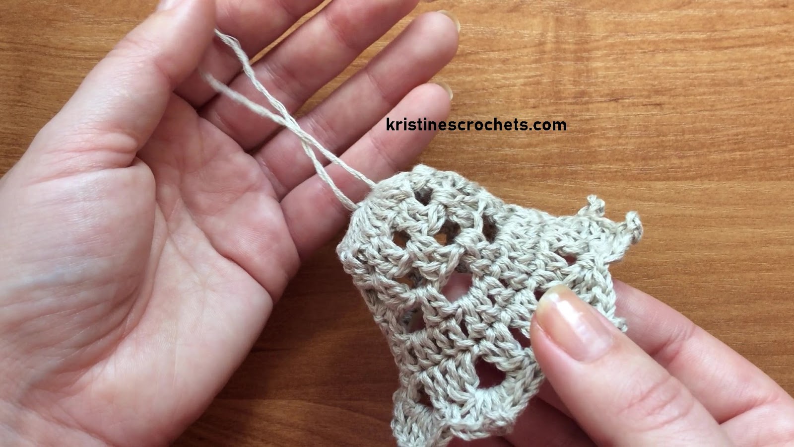KristinesCrochets : Christmas Bell Decoration Free Crochet Pattern