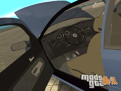 Mods GTA San Andreas: Volkswagen Golf VR6 com Roda da Ferrari