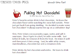 Reading Comprehension Stories: Winter Word Fun!