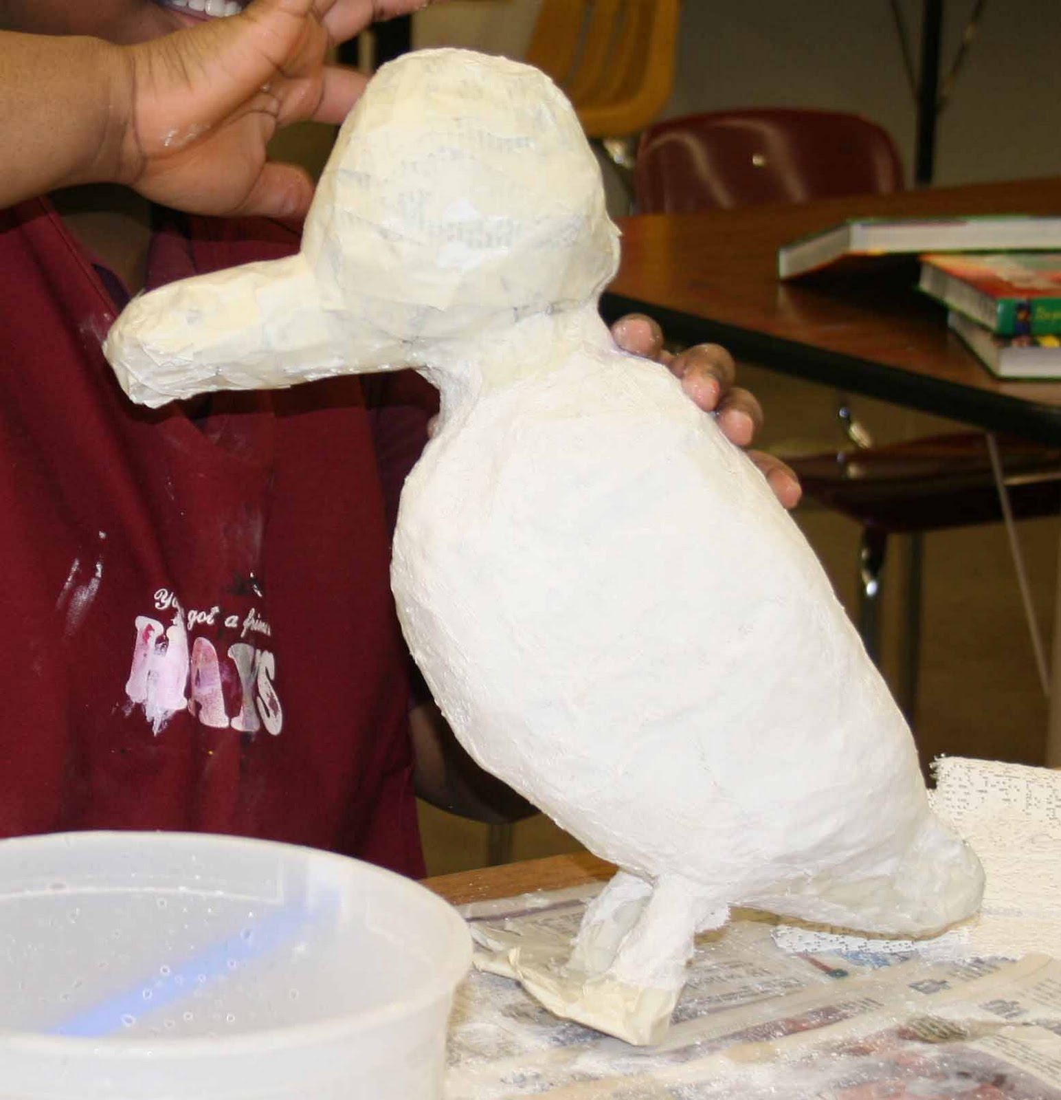 Mrs. Macre's Art Class: Plastercraft Sculptures...Update from the Art Room